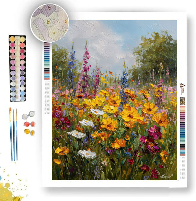 FLOW FIELD LIGHT - Paint by Numbers Full Kit