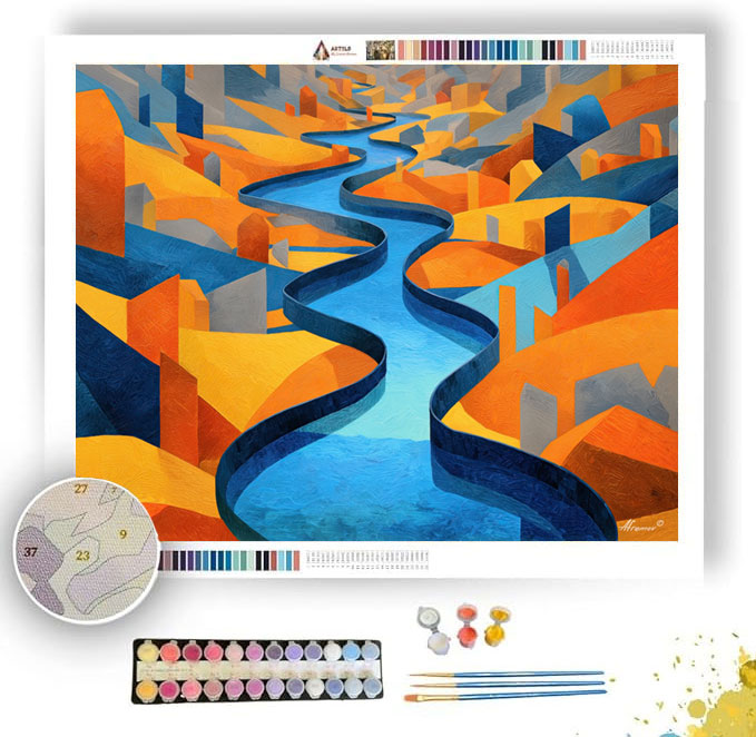 MODERN RIVER BAND - Paint by Numbers Full Kit