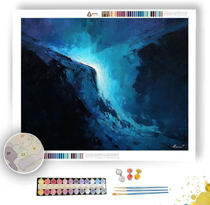 LUMINOUS CASCADE - Paint by Numbers Full Kit