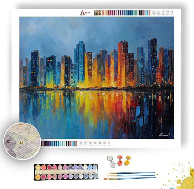 SAO PAULO SKYLINE - Paint by Numbers Full Kit