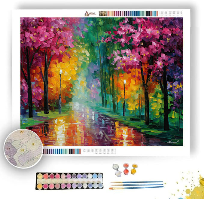 RAINPETAL GROVE - Paint by Numbers Full Kit