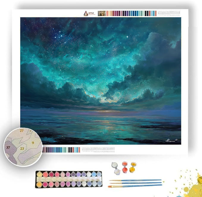 COSMIC STILL HORIZON - Paint by Numbers Full Kit