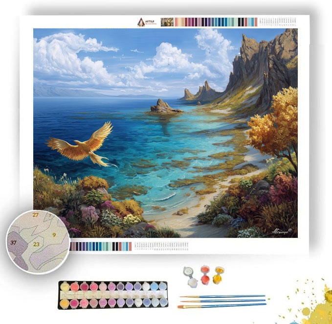 SUNFEATHER PHOENIX COAST - Paint by Numbers Full Kit