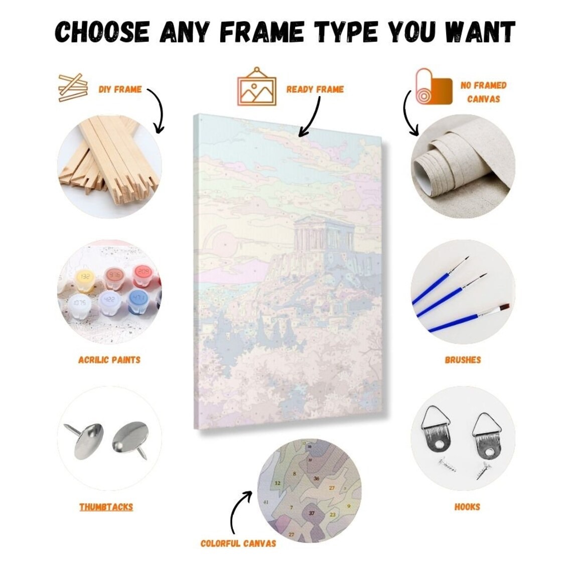 DRIFTING SOFT FRAME - Paint by Numbers Full Kit