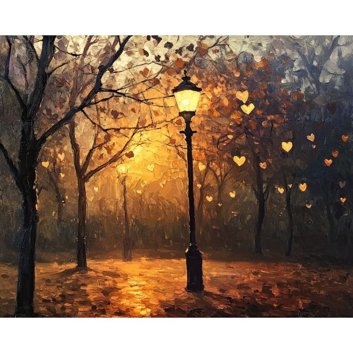 GLOW OF UNION - UNIQUE Hand-painted ONE-OF-A-KIND ORIGINAL oil painting