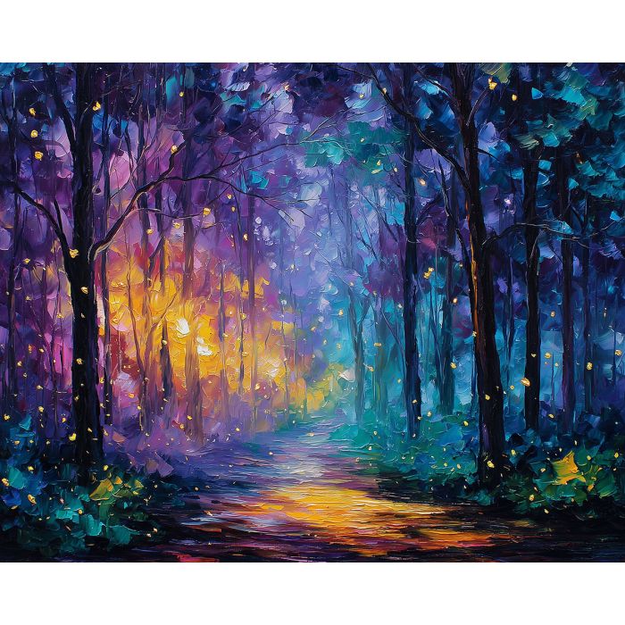 WILLOW WISP TRAIL - One-of-a-kind, 100% hand-painted original oil painting on canvas