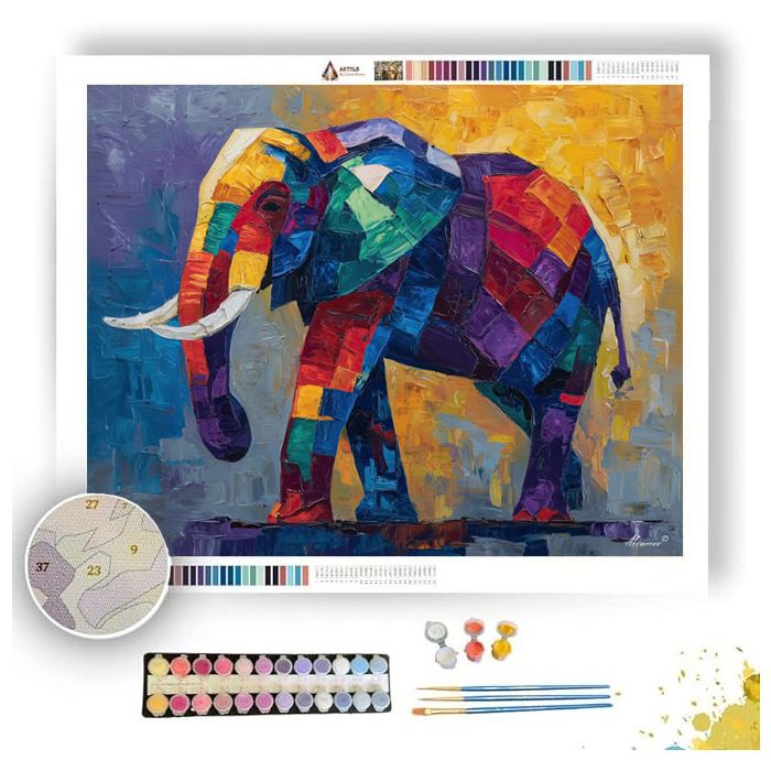 ABSTRACT ELEPHANT DREAM - Paint by Numbers Full Kit