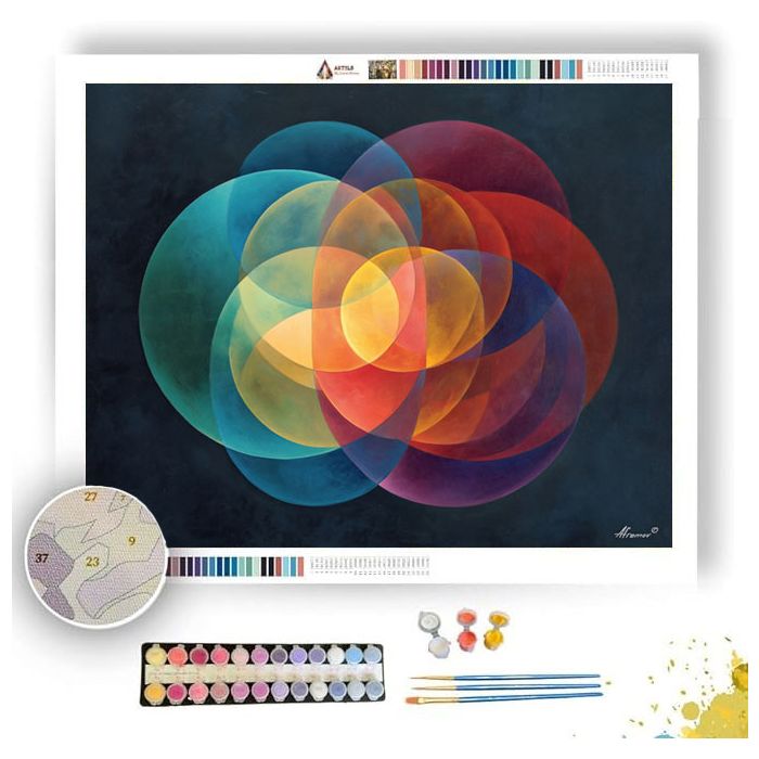 MODERN COLOR ORBIT - Paint by Numbers Full Kit