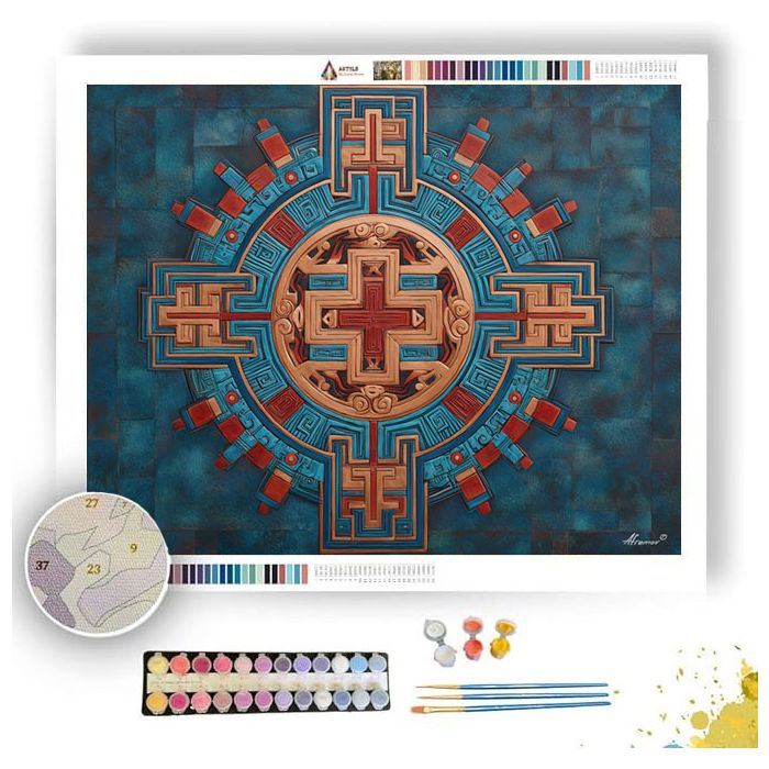 FIRE CREST SYMBOL - Paint by Numbers Full Kit
