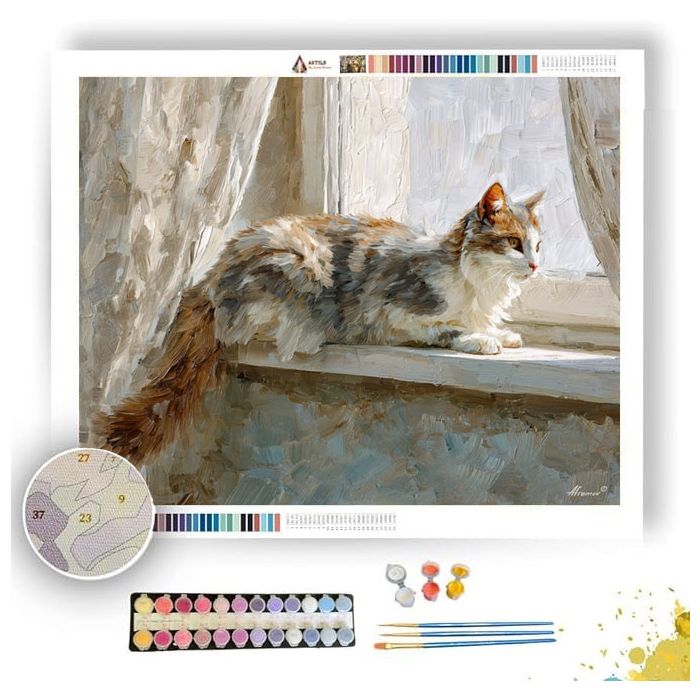 BLAZING CASCADE - Paint by Numbers Full Kit
