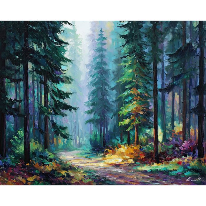 FINNISH FOREST PATH | Finland Oil Painting