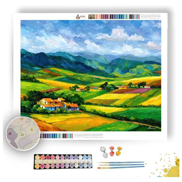 BRAZILIAN FARM FIELDS - Paint by Numbers Full Kit