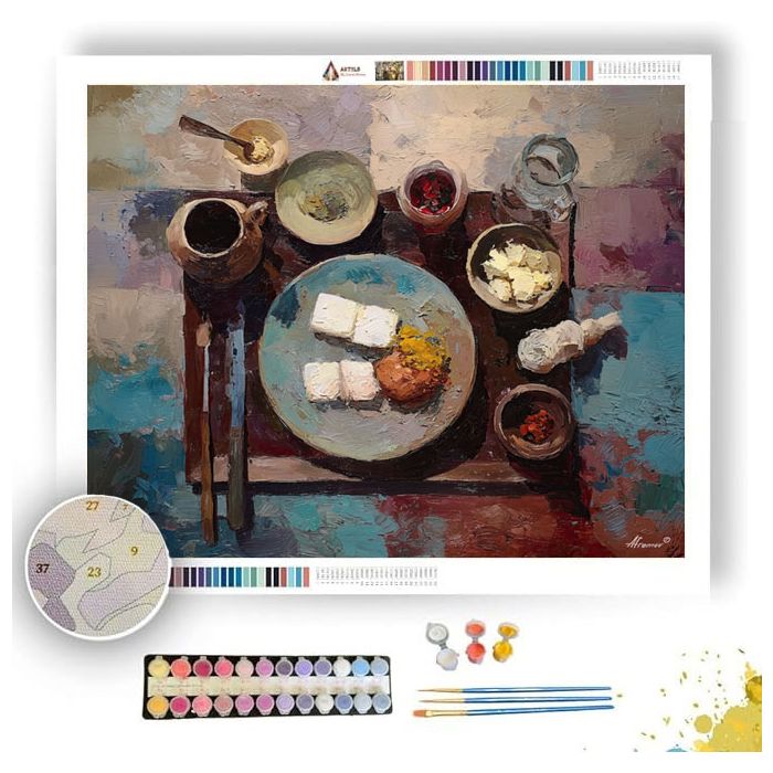 WARM PLATE - Paint by Numbers Full Kit