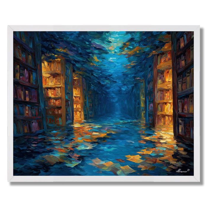 DEEPWATER LIBRARY - FRAMED