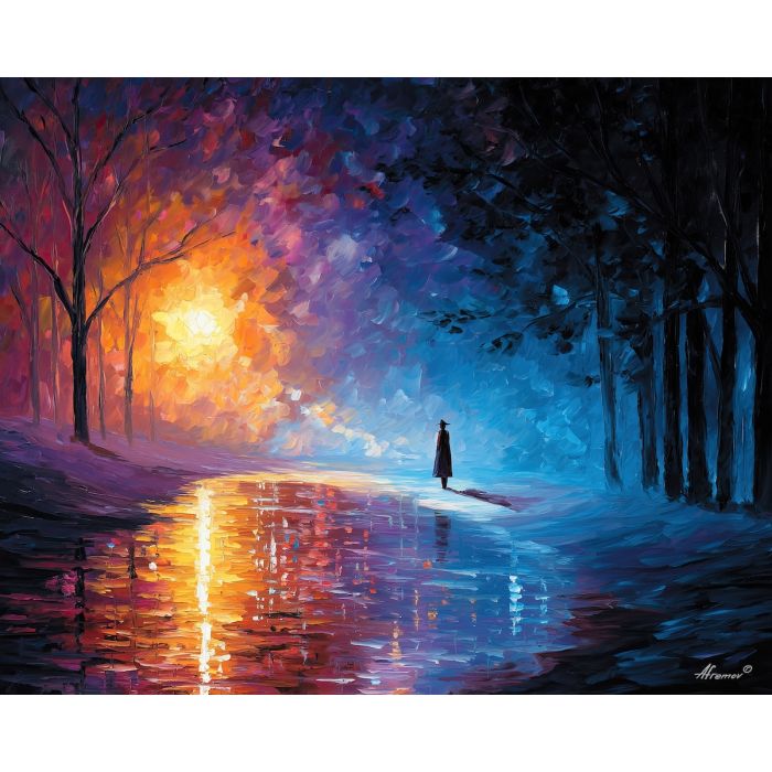 TWILIGHT BALANCE | Light and Dark Magic Oil Painting