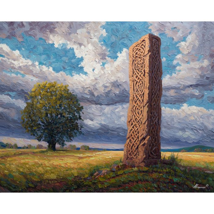 SUSPENDED SILENT | Celtic Palette Knife Painting