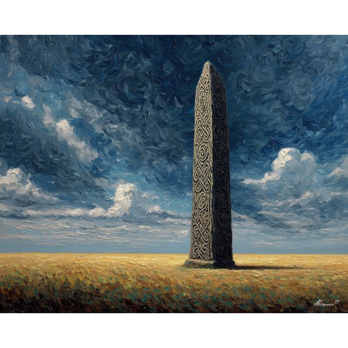 SILENT ECHOING | Celtic Palette Knife Painting