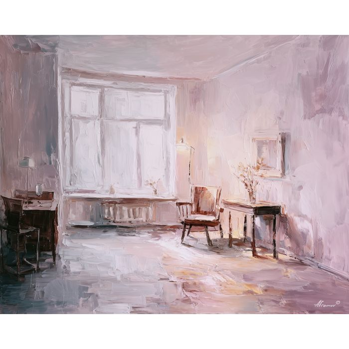 WARM STILL | Pastel Palette Knife Painting