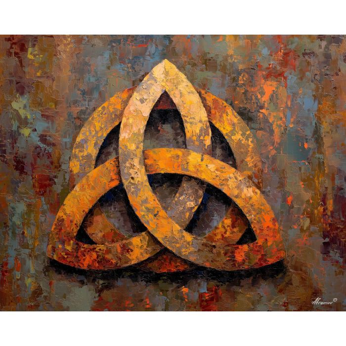 WARM BALANCED | Celtic Palette Knife Painting