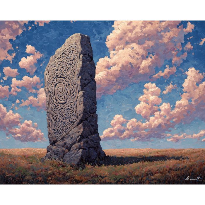 TENDER UNFOLDING | Celtic Palette Knife Painting