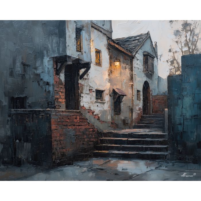 DIM OUTLINE | Ghost Palette Knife Painting