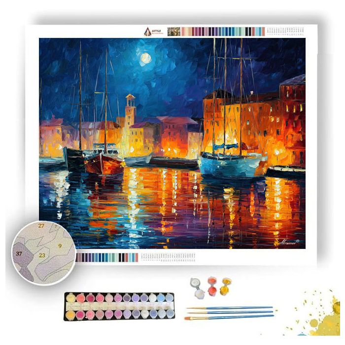 MOON HARBOR REST - Paint by Numbers Full Kit