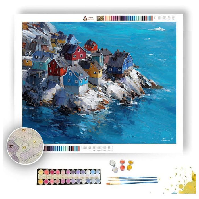 GREENLAND WINDY SOFT SHORE - Paint by Numbers Full Kit