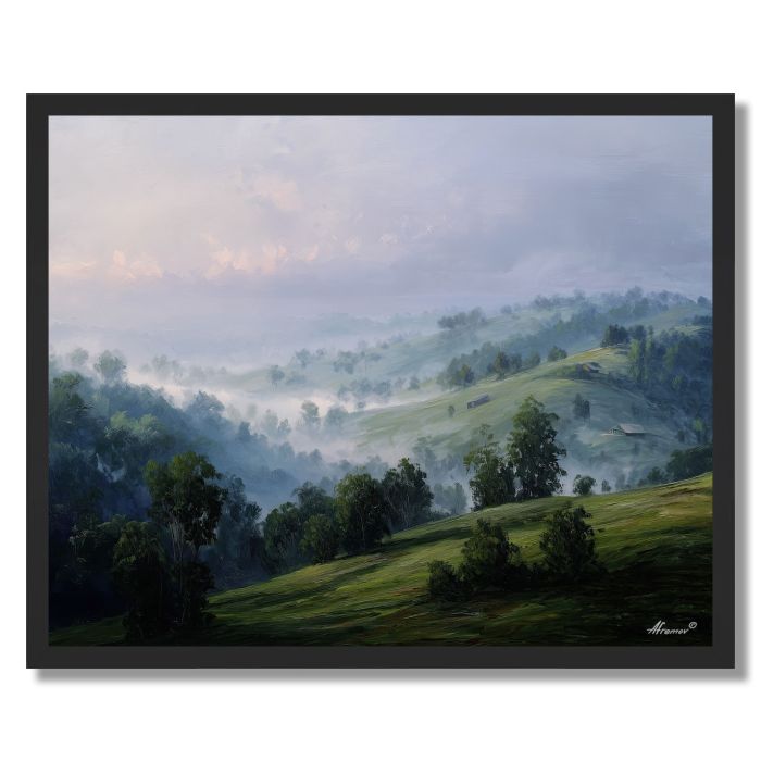 HILLS FADING INTO AIR - FRAMED