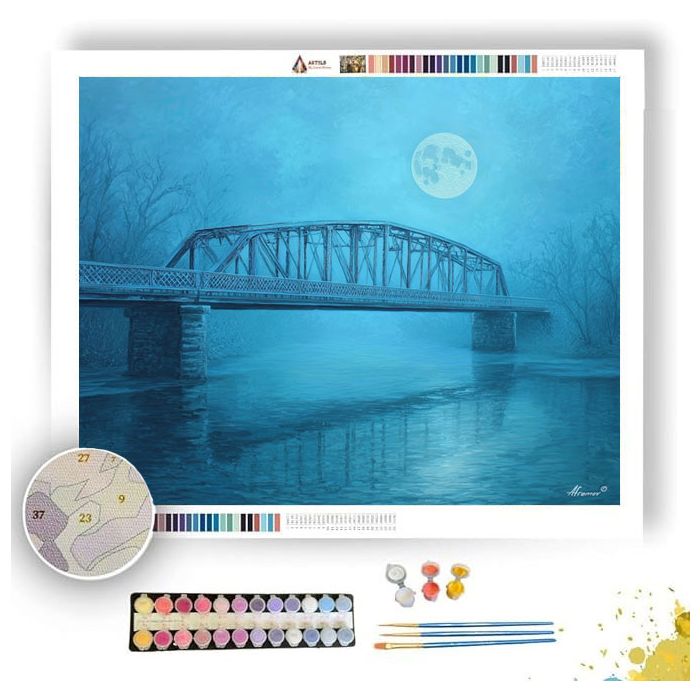 BLUE MOON CROSSING - Paint by Numbers Full Kit