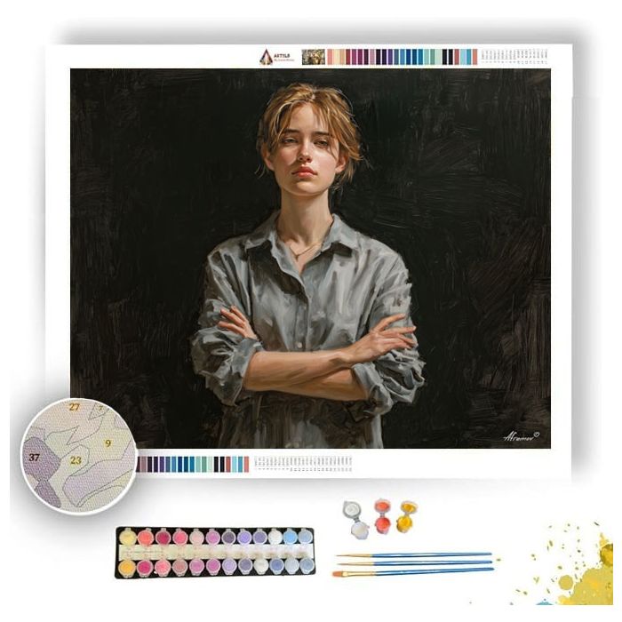 CROSSED ARMS - Paint by Numbers Full Kit