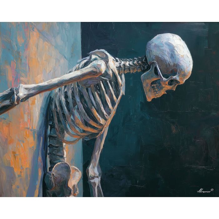 SUSPENDED NARROW | Anatomy Palette Knife Painting