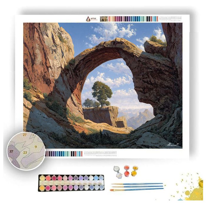 AIRSWEPT STONE ARCH - Paint by Numbers Full Kit