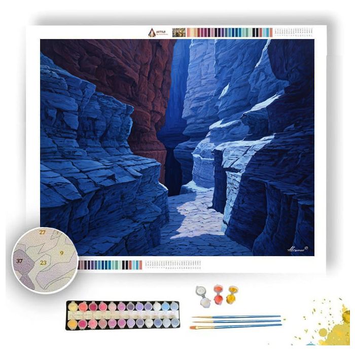 NIGHTFOLD STONE CANYON - Paint by Numbers Full Kit