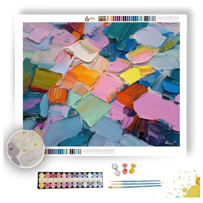 PLAYFUL FLOATING TRACE - Paint by Numbers Full Kit