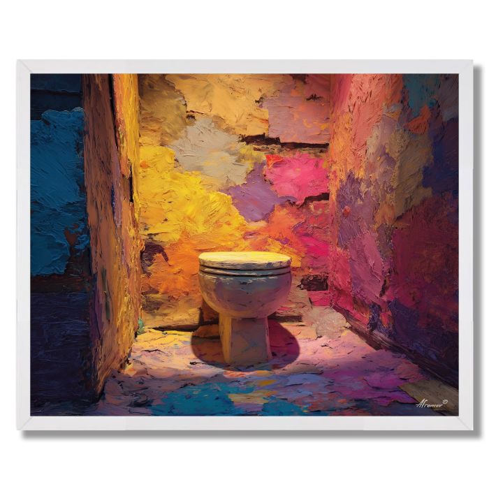 FLOATING TENSE TRACE - FRAMED