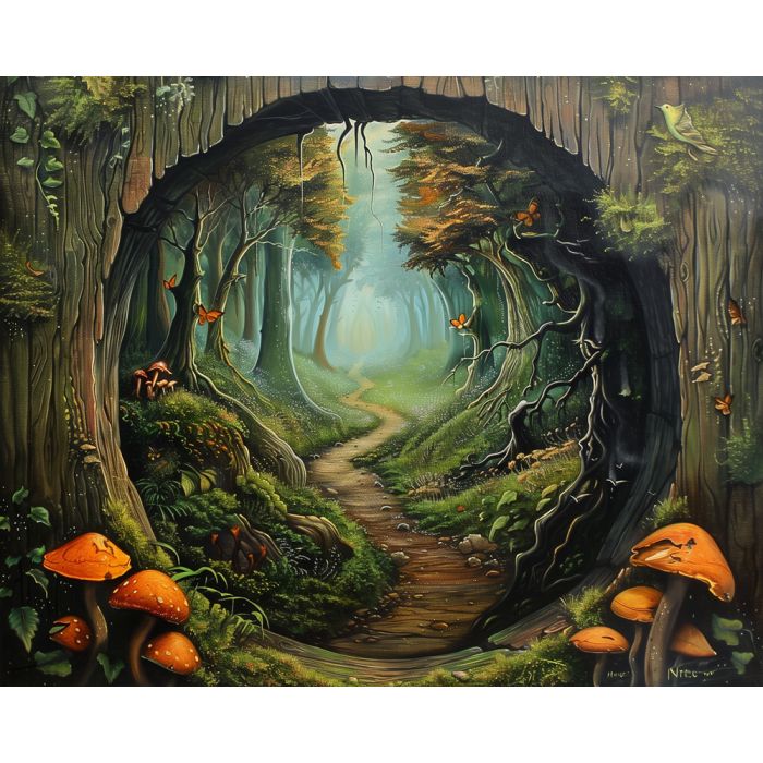 HIDDEN PATH - UNIQUE ONE-OF-A-KIND ORIGINAL OIL PAINTING ON CANVAS by ...