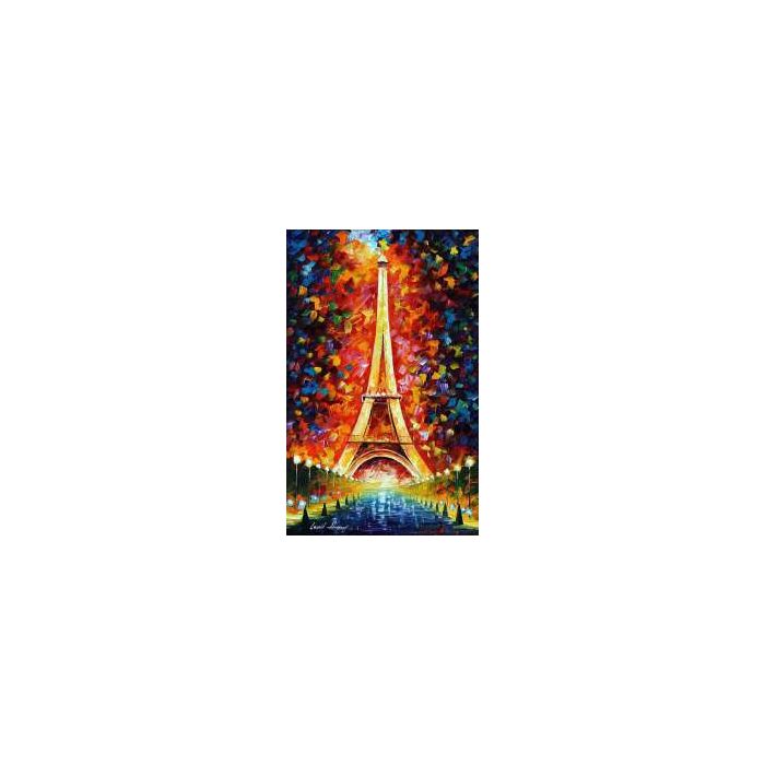 PARIS EIFFEL TOWER LIGHTED B&W 30"x40"