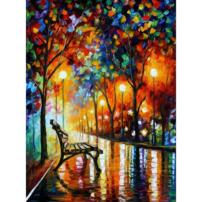 LONELINESS OF AUTUMN - 100% hand-painted and signed by Leonid Afremov