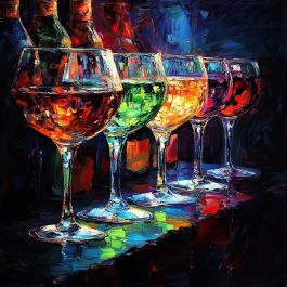 ELIXIR OF THE NIGHT - UNIQUE Hand-painted ONE-OF-A-KIND ORIGINAL oil ...