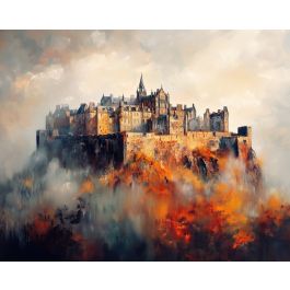 EDINBURGH CASTLE THROUGH THE MIST