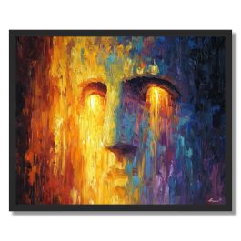 MELTING STATUE - FRAMED