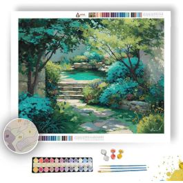 TURQUOISE GARDEN HAVEN - Paint by Numbers Full Kit