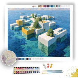 MODERN ISLAND BLOCKS - Paint by Numbers Full Kit