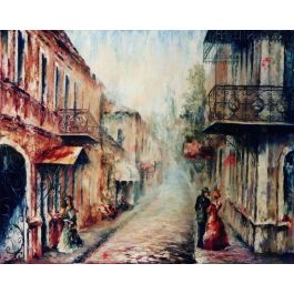 THE LOOK AT THE PAST — PALETTE KNIFE Oil Painting On Canvas By Leonid ...