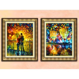 set of two original paintings