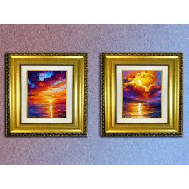 set of two original paintings