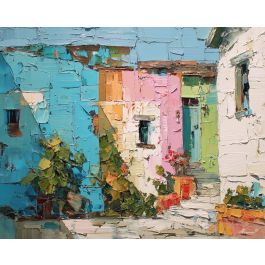 SPLIT ANGLE | Perspective Palette Knife Painting