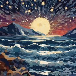 CELESTIAL TIDES EMBRACE SOLITUDE