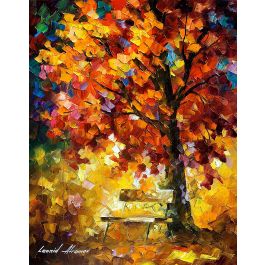 RED TREE — PALETTE KNIFE Oil Painting On Canvas By Leonid Afremov ...